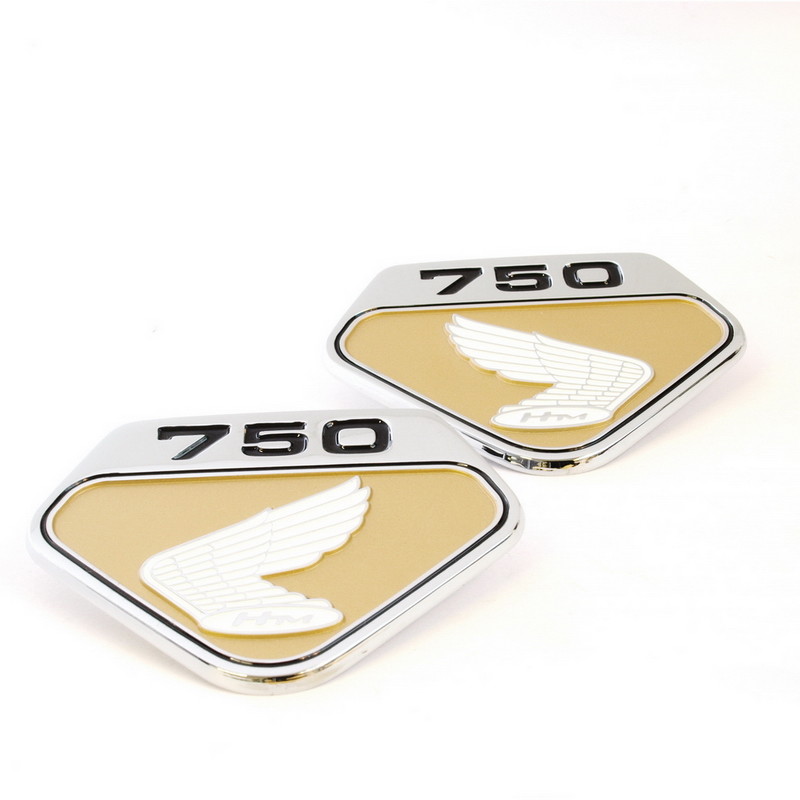 Honda CB 750 Four K0 Sandguß Seitendeckel Embleme Gold Emblems Side ...