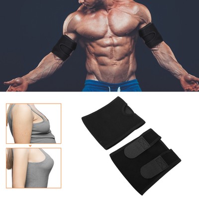 (1 Pair)Unisex Adjust Sports Arm Brace Cover Fat Burning Arm Support ...