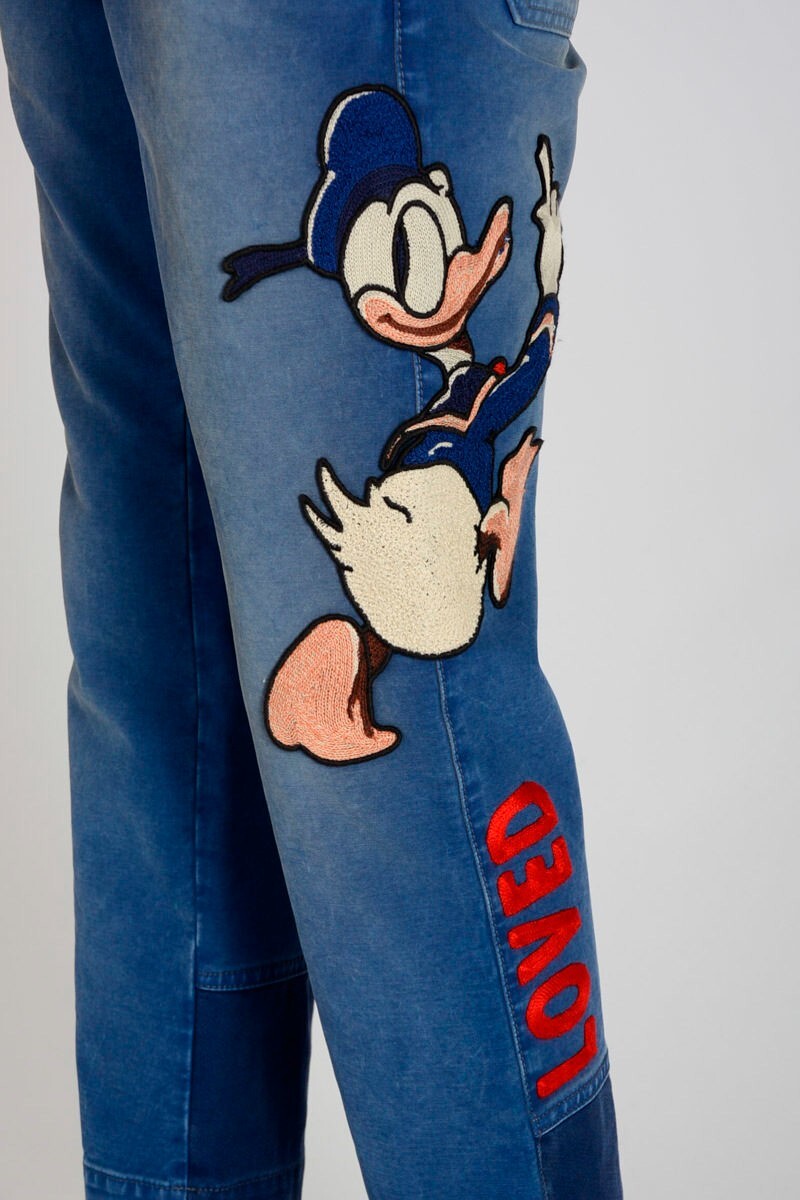 Gucci x Disney Donald Duck "Loved" Embroidered Denim … - Gem