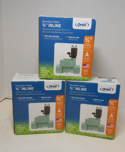 Orbit Water Master Sprinkler Valve 57100 3/4" Inline Automatic ...