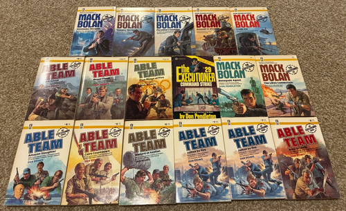 ABLE TEAM & EXECUTIONER - 17 Book Set - RARE - Dick Stivers - Gold ...