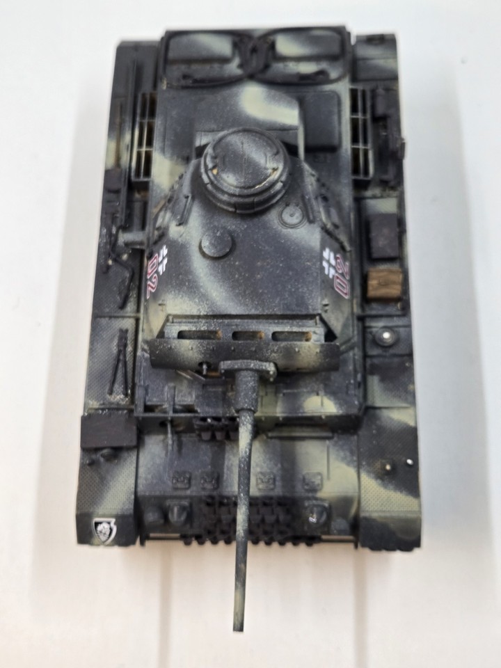 1/35 German Panzer III – Pro Built & Weathered Model Tank – Winter Camo ...