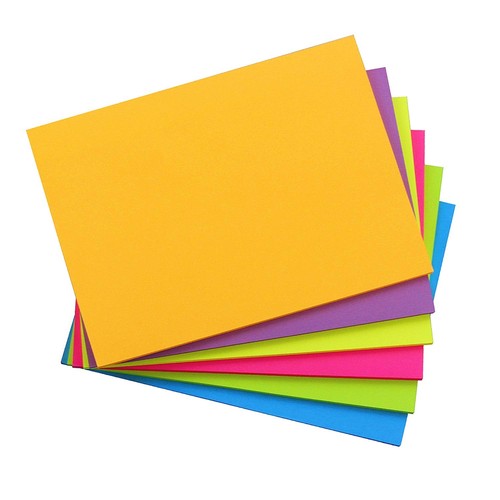 Sticky Notes 8x6, 6 Color Bright Colorful Sticky Pad, 6 Pads/Pack, 45 ...