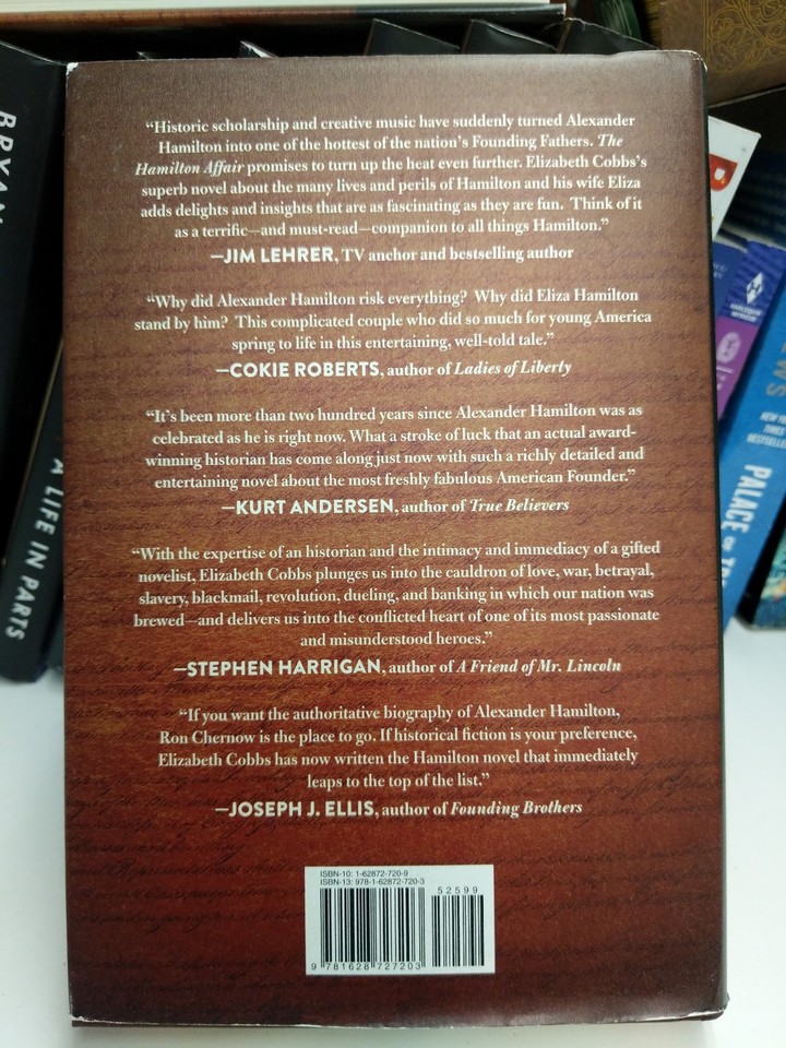 The Hamilton Affair by Elizabeth Cobbs (2016, Hardcover) 9781628727203 ...