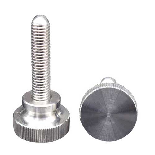 3pcs M3 SUS304 Hand Screw Big Flat High Head Knurled Steps Hand-twsit ...