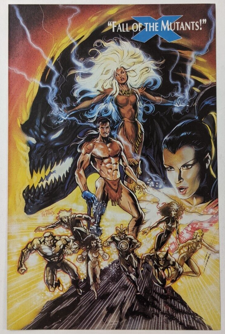 Fall of the Mutants Revanche Comic Poster Fleer Ultra X-Men Art ...