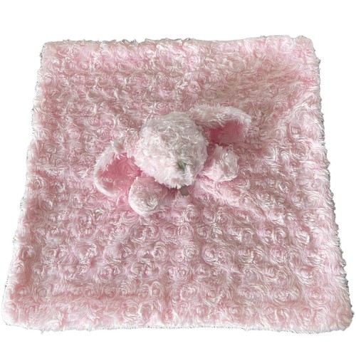 Blankets and Beyond Pink Bunny Rabbit Lovey Plush Security Blanket ...