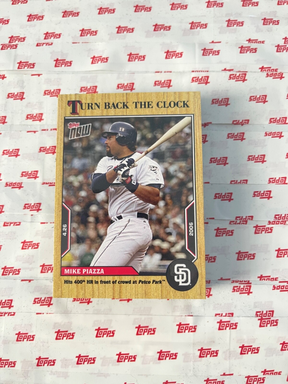 🛑 MIKE PIAZZA PADRES 2022 TOPPS NOW TURN BACK THE CLOCK #27 🔥 (PR 248 ...