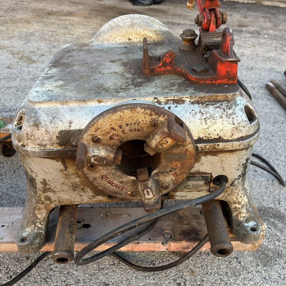 Ridgid 400 Electric Pipe Threader Machine With Vise And Stand - Works ...