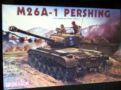 Dragon 1/35 6801 USMC M26A-1 Pershing Medium Tank Korean War Sealed ...