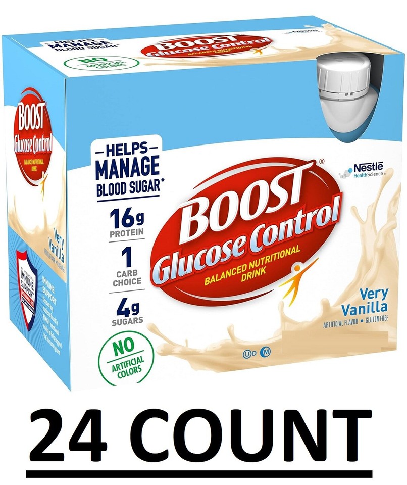 Boost Glucose Control Assorted Nutritional Drink 8 Oz, 3 Flavors, 6 ...