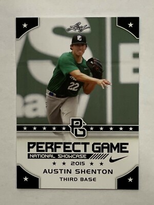 AUSTIN SHENTON - Rays - 2015 Leaf Perfect Game National Showcase #23 FS ...