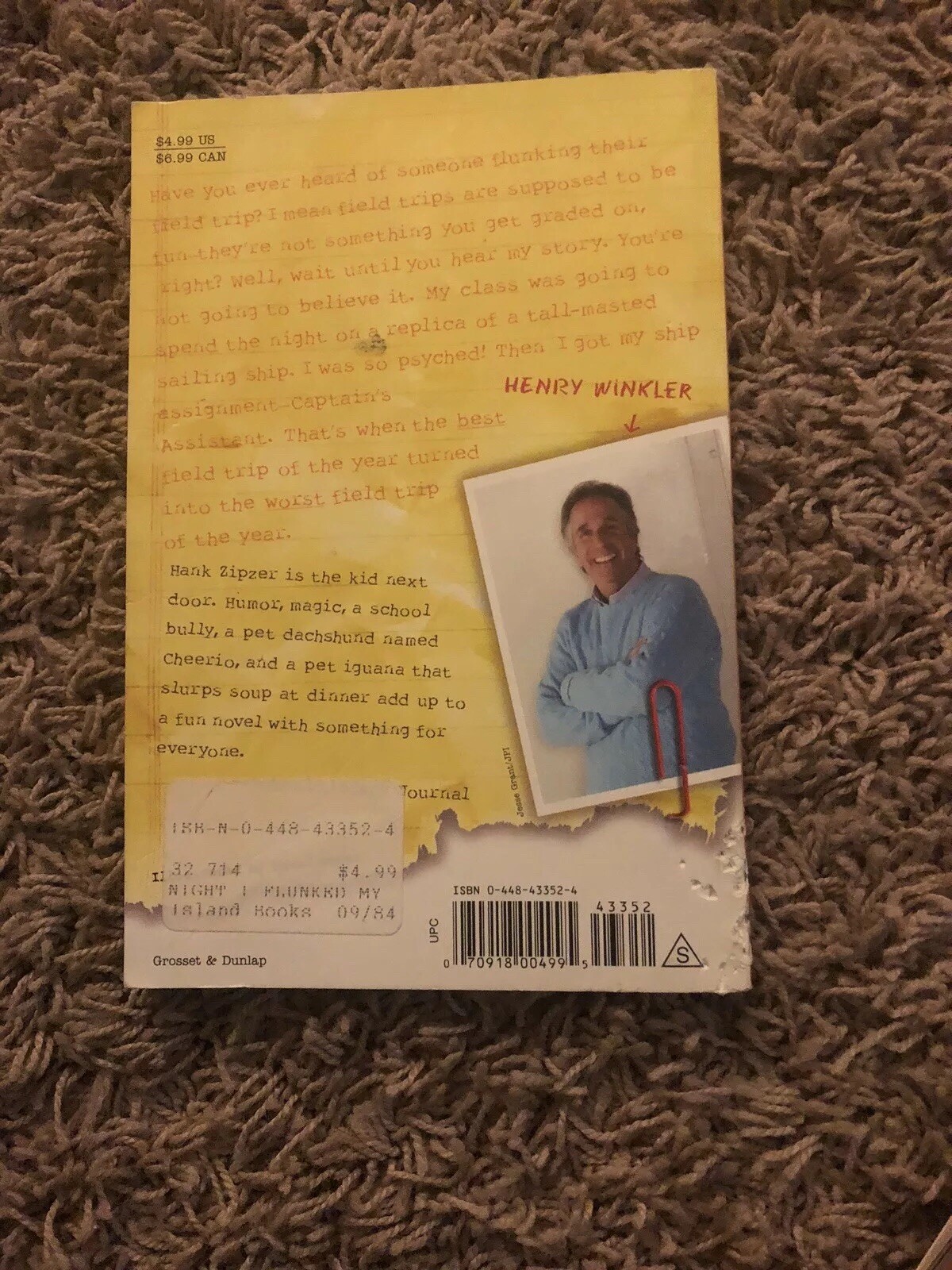 Hank Zipzer Ser.: The Night I Flunked My Field Trip : The World's ...