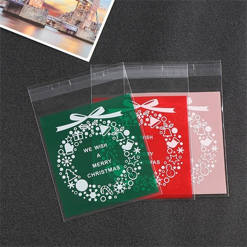 Self-adhesive Plastic Packing Wrapper Candy&Cookies Bag Bake Biscuit ...