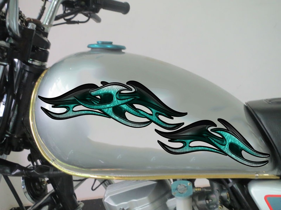 Tribal Bike Sticker, Dirt Bike Full Color Vinyl Sticker, Tribal Sport ...