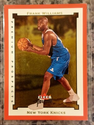 2002-03 Fleer Premium SR135 Frank Williams RC SR135 Knicks 1 Of 1 Ebay ...