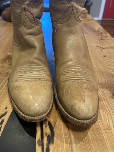 Sanders Boot Company Cowboy Western Boots Tan Men's Size 7 For Restore ...