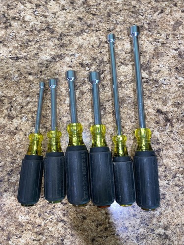 Klein Tools Multi-Bit Screwdriver Nut Driver 6 Piece drivers set lot | eBay