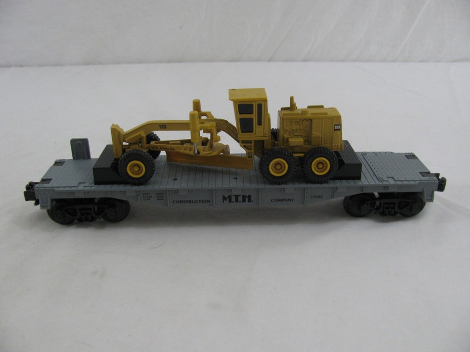 Railking O Gauge MTH Construction Company Flat Car w/ CAT Road Grader ...