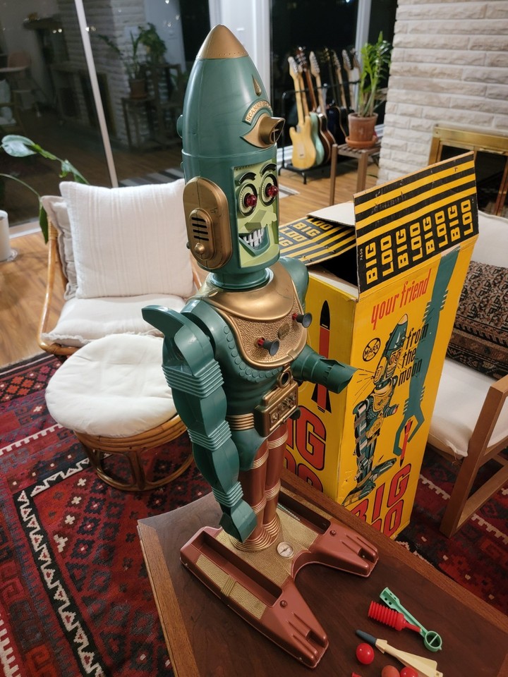 Rare Marx Big Loo w/ Accessories & Box 1960s Original Marx Robot Very ...