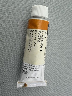 Vintage Holbein Watercolor Gamboge Nova PY153 PY154 Watercolor Tube New ...