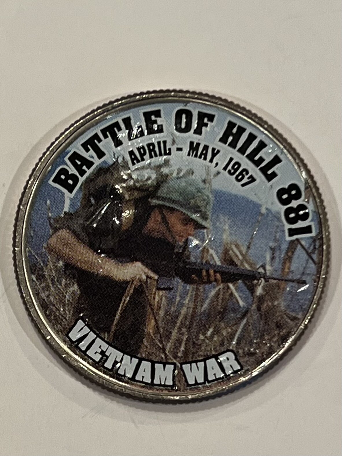 Battle of Hill 881 Vietnam War Colorized Commemorative Clad Kennedy ...