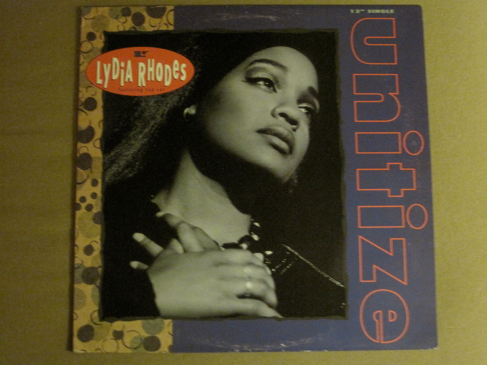 LYDIA RHODES FT. TOP CAT UNITIZE 12" ORIG '91 PROMO R&B HOUSE REGGAE ...