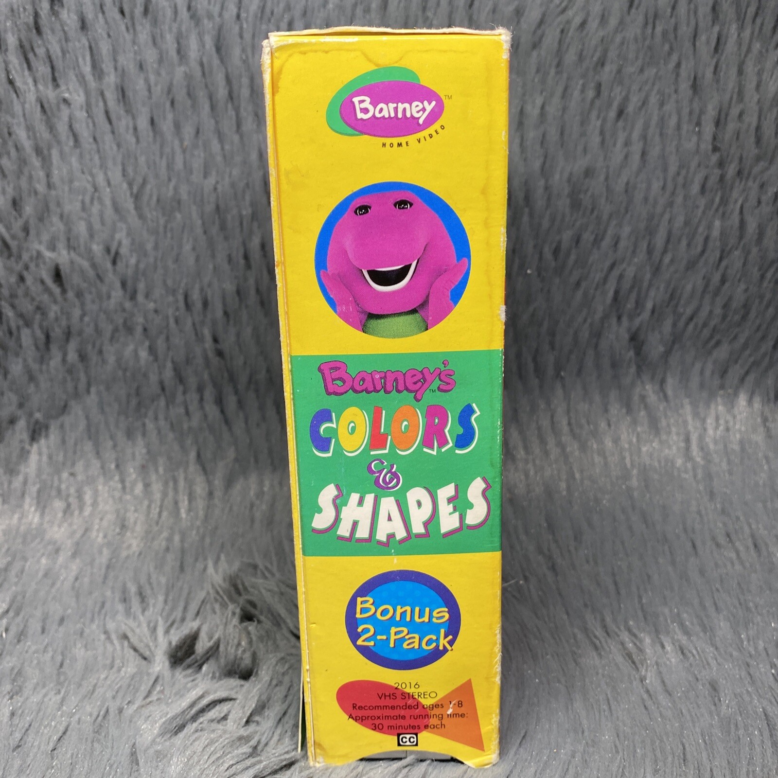 Barney Colors & Shapes Sing-Along Bonus 2-Pack VHS Video Tapes Set Blue ...