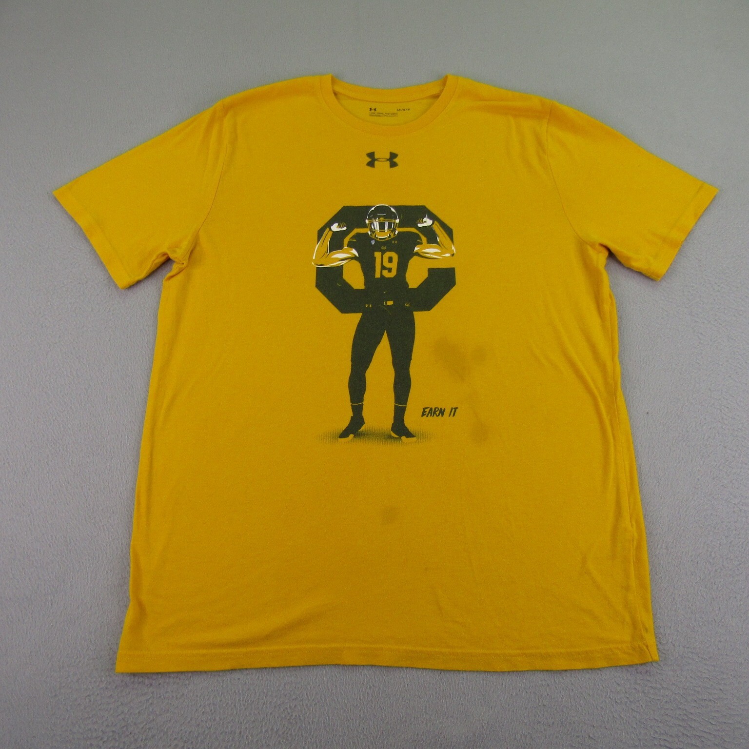 Cal UC Berkeley Shirt Mens Large Short Sleeve Under Armour Loose ...