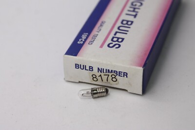 10x of Box Miniature Light Bulbs No 7380 7382 7628 7632 7839 8111 8178 ...