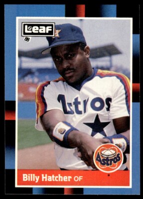 1988 LEAF BILLY HATCHER HOUSTON ASTROS #110 | eBay