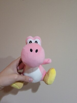 Super Mario Pink Yoshi Plush Little Buddy | eBay