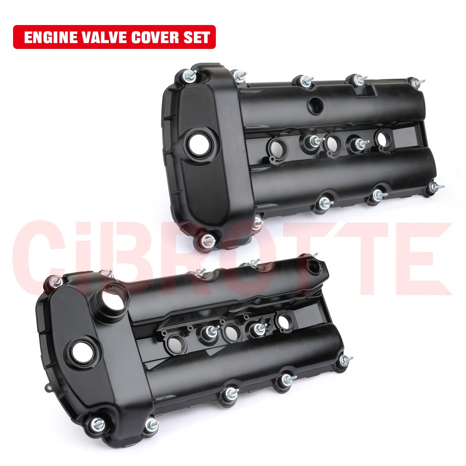 Upgraded Aluminum Left + Right side Valve Cover Set for 02-08 Jaguar S ...