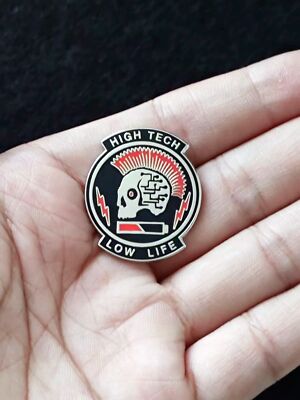 Cyberpunk 2077 High Tech Low Life Enamel Pin Game Metal Badge for ...