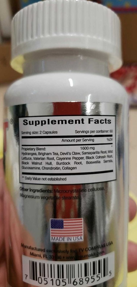 reumakit capsules 3 bottles artritis joint relief support bones ...