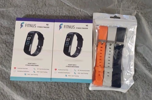 The 2 Pack FITNUS Smartwatch: Fitness Tracker & Extra Bands | eBay