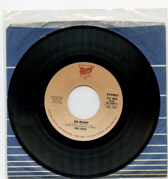 Paul Davis Do Right 45 | eBay