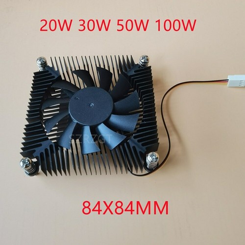 20W 30W 50W 100W High Power Led Heatsink With Fan Aluminium Cooling For ...