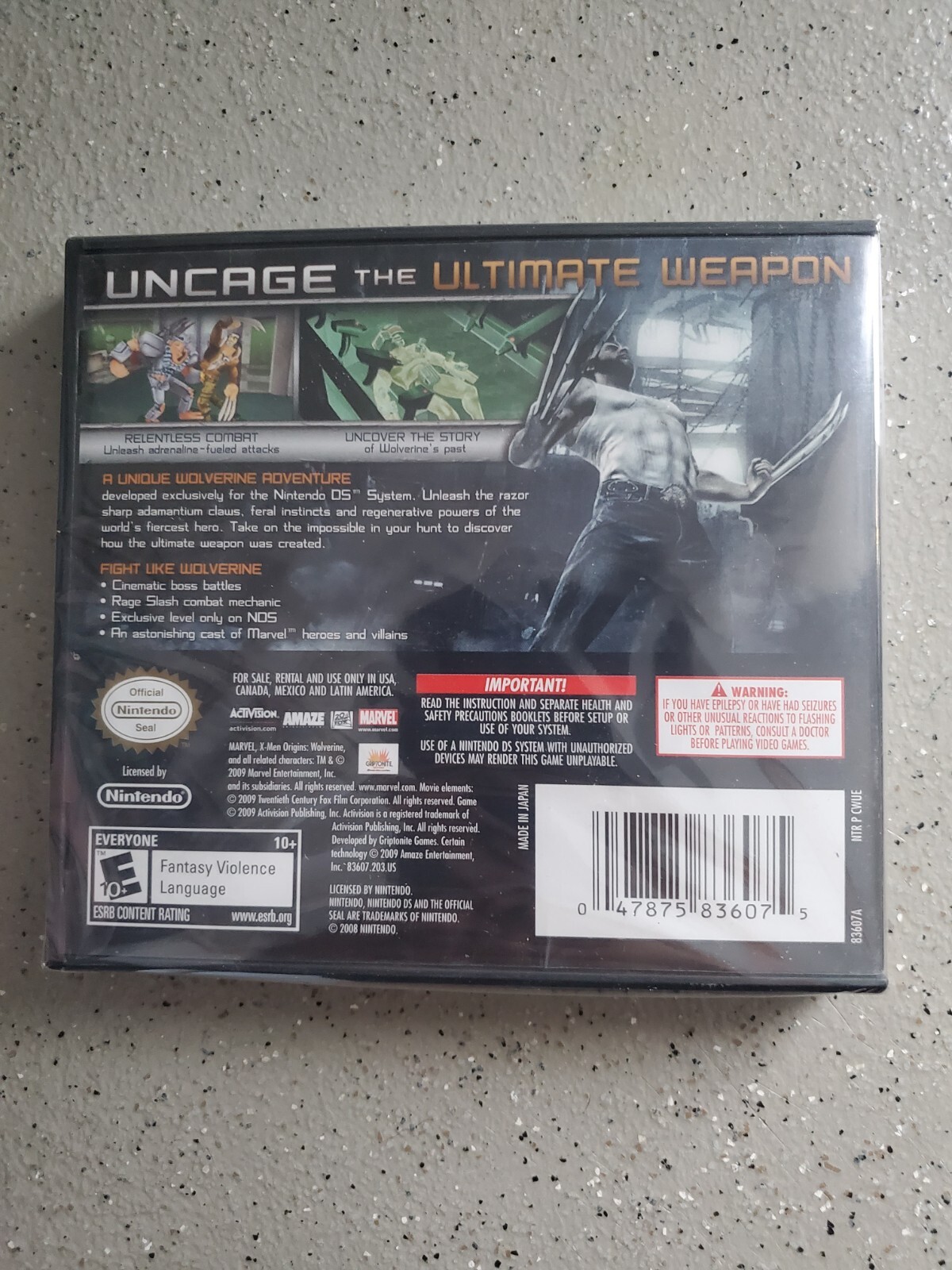 X-Men Origins: Wolverine (Nintendo DS, 2009) for sale online | eBay