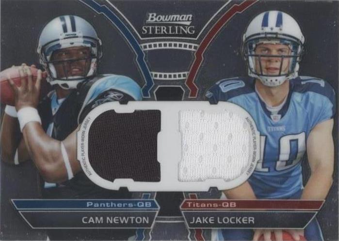2011 Bowman Sterling - Box Topper Dual Relic Cam Newton, Jake Locker # ...
