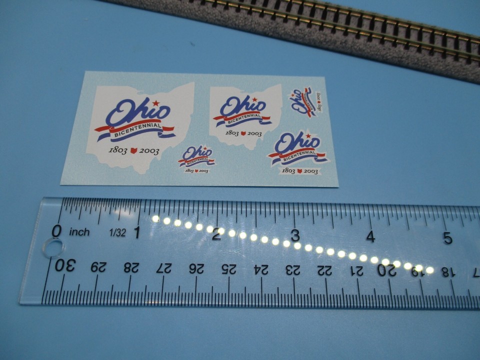 EASY STREETS N SCALE BARN SIGNS - "OHIO BICENTENNIAL 1803-2003" (5) | eBay