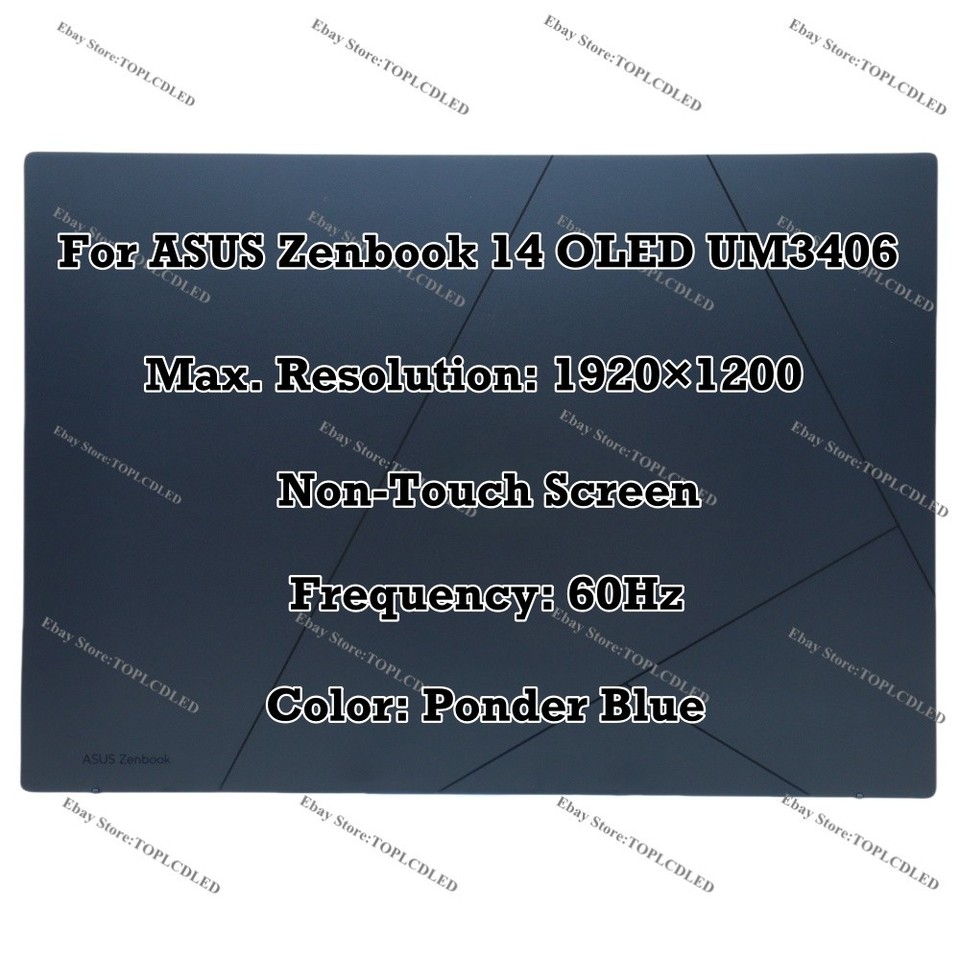 14" For ASUS Zenbook 14 UM3406HA-QL020W OLED Touch Screen Assembly ...