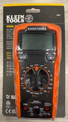 Brand New Klein Tools (MM325) Manual Ranging Digital Multimeter On Sale ...