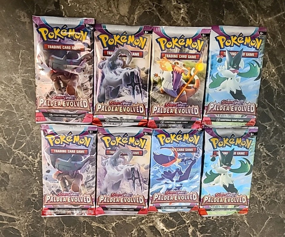 Pokemon PALDEA EVOLVED Booster Packs LOT of 8 *RANDOM ART PACKS* | eBay