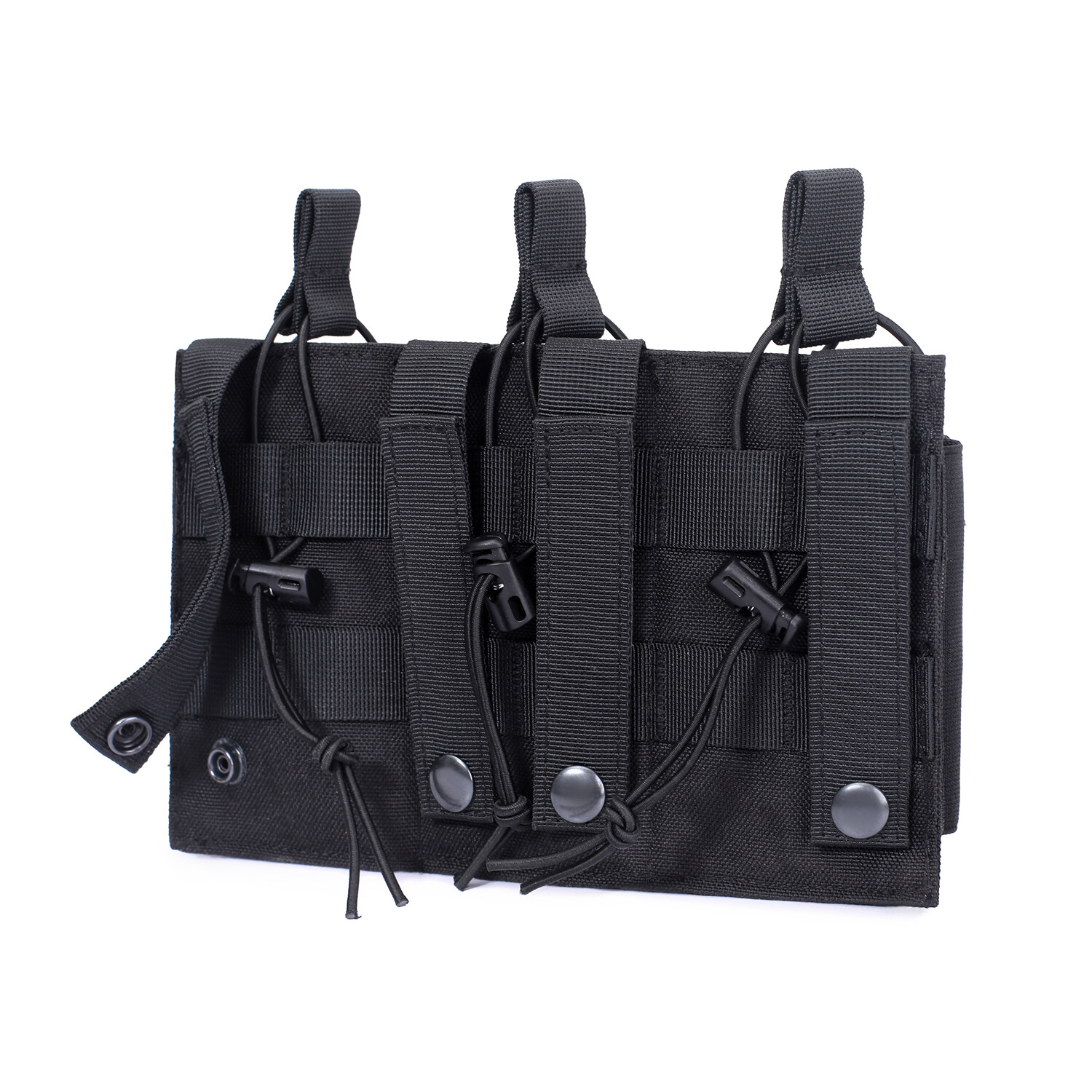 Tactical Molle Triple Open Top Magazine Pouch Nylon Rifle Pistol Mag ...