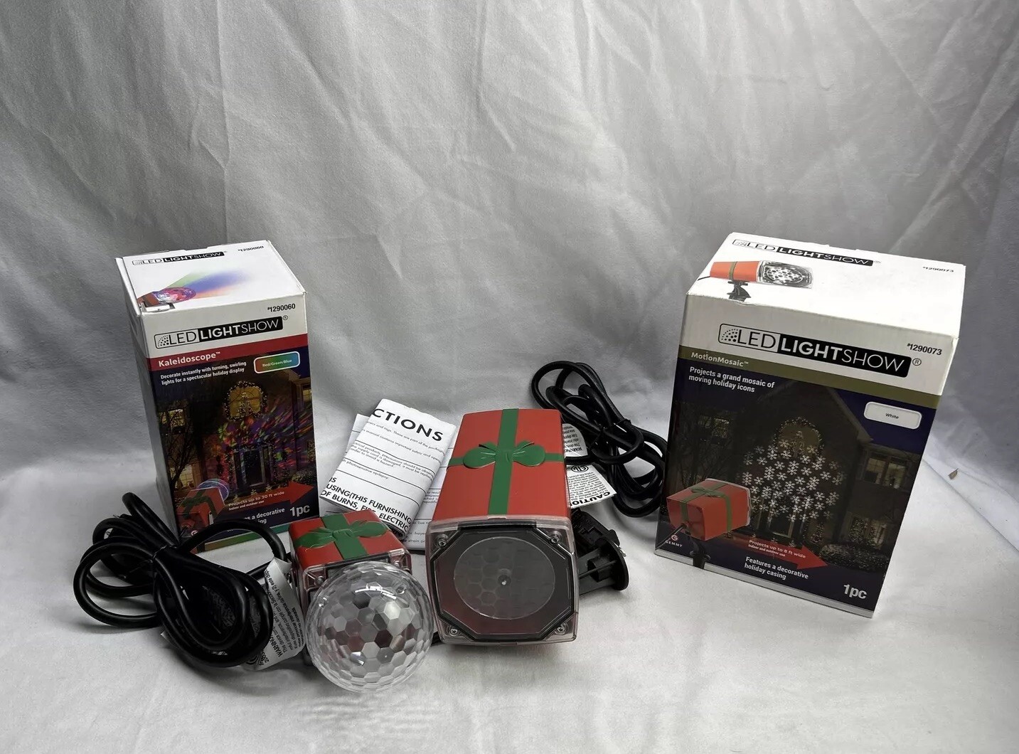 Gemmy LED Lightshow Holiday Projection Light Kaleidoscope & Motion ...