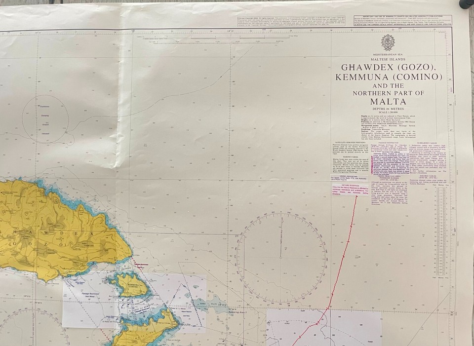Admiralty 2537 Ghawdex (Gozo) Kemmuna (Comino) & Northern Part Of Malta ...