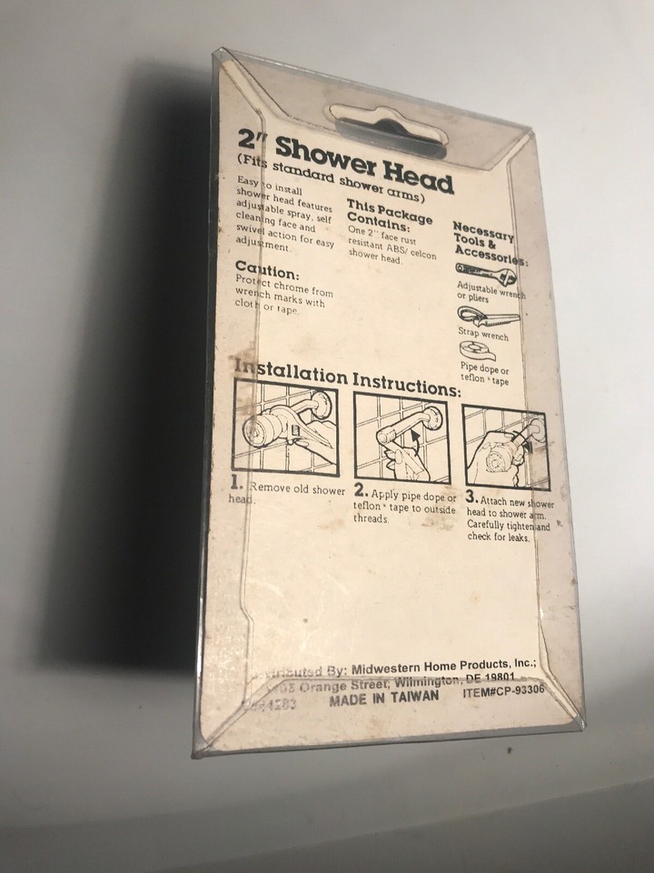 H2O Adjustable Shower hear Adjustable Ball Joint Brand New 31-214K | eBay