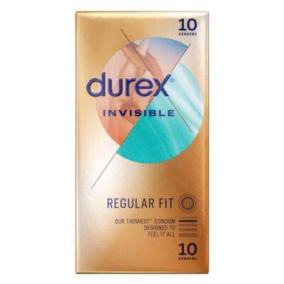Durex Invisible Regular Fit 10 Condoms | eBay Australia