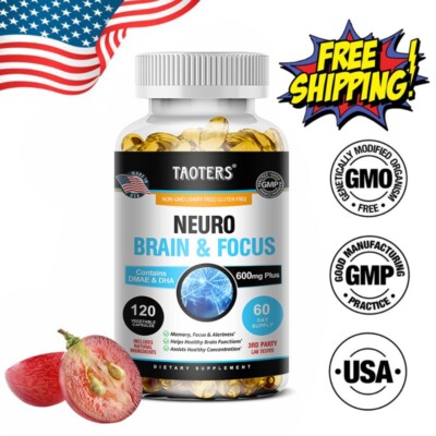 NeuroBrain and Focus - 30 To 120 Power Capsules - Healthy Brain Memory ...